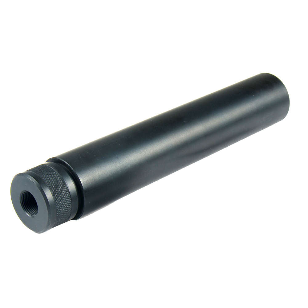 1/2"x28 TPI Thread On 7" Long Fake Can Style Muzzle Brake For .223 5.5 ...