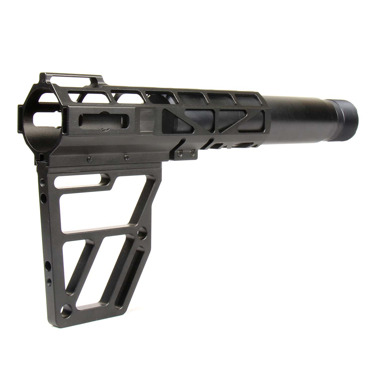 Skeletonized AR Pistol Brace + Pistol Buffer Tube - Aluminum – TACFUN
