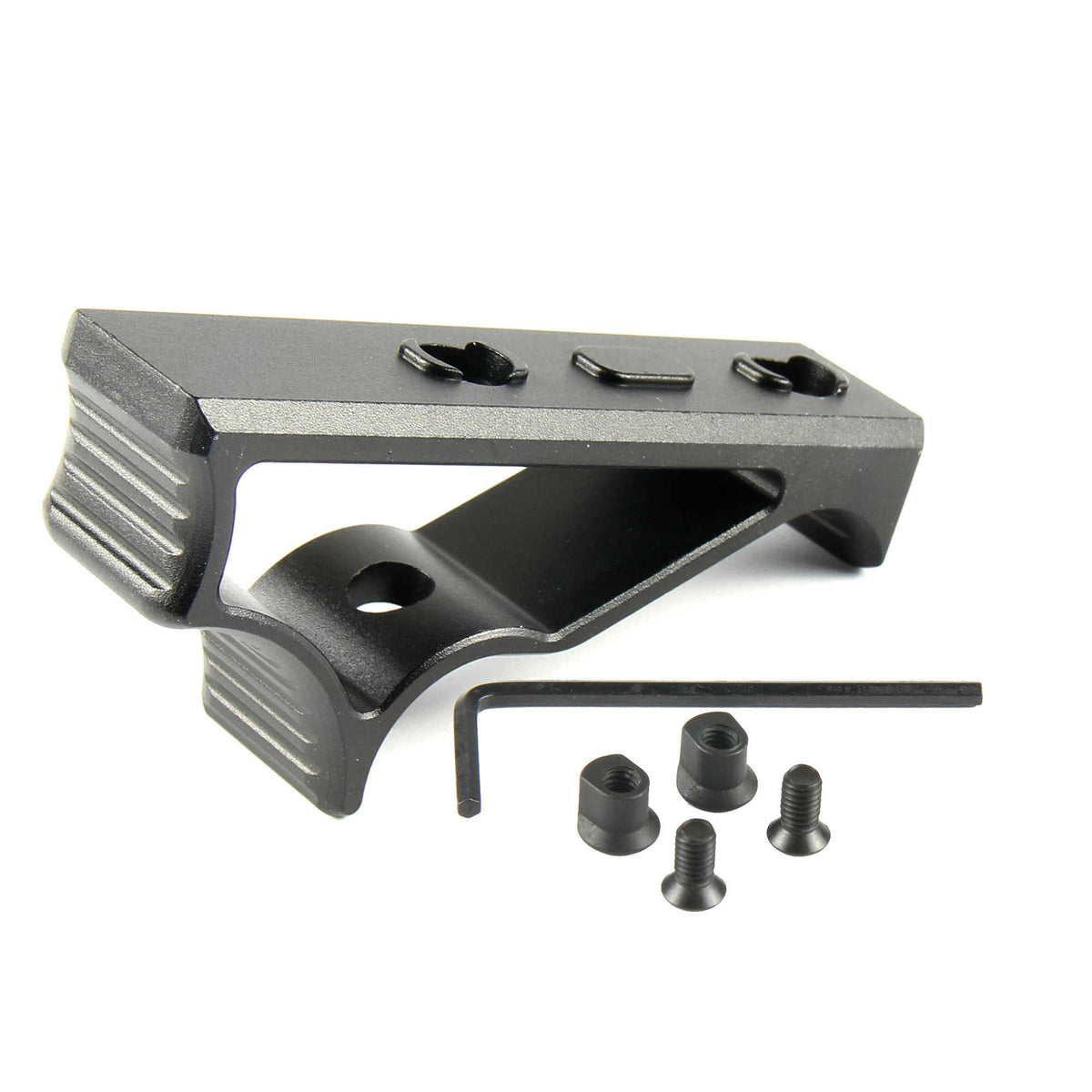 KEYMOD Aluminum Foregrip Skeletonized Short Angled Grip handstop Black ...