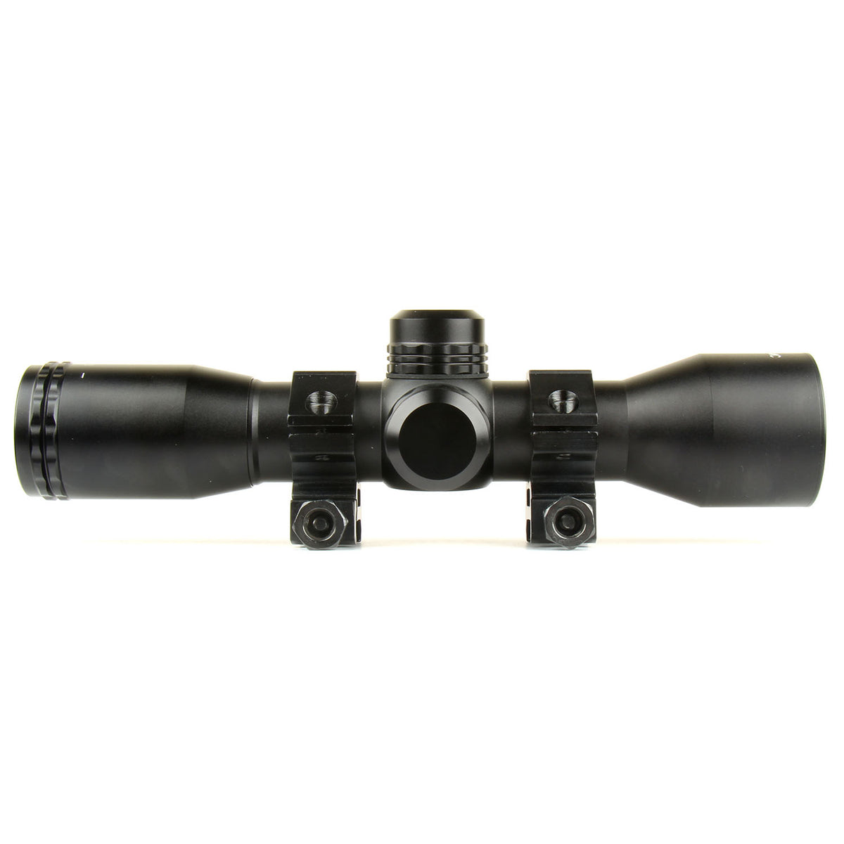 4X32 Crossbow Compact Scope with 4 Line Reticle w/ 1" Picatinny Rings ...