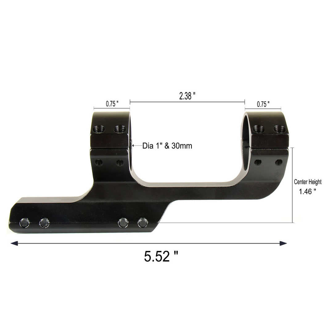 Slim Offset Cantilever Picatinny Weaver Scope Mounts 1"/30mm W Inserts ...