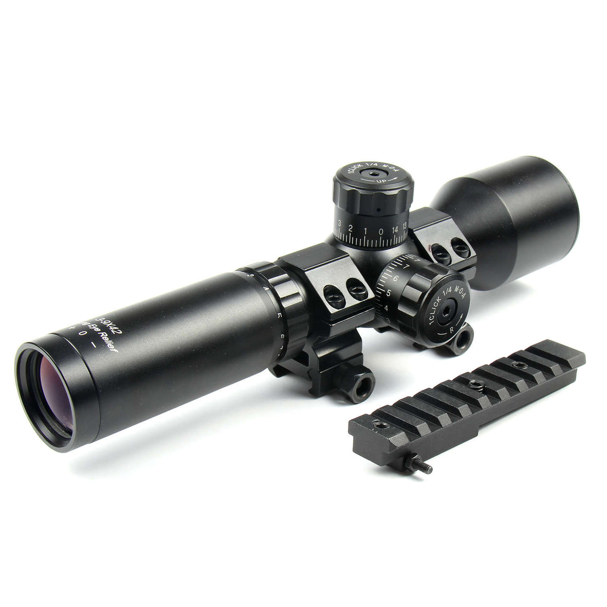 Mosin Nagant 3-9x42 Long Eye Relief Scope w/ Rings+ M44 M91 30 Scout M ...