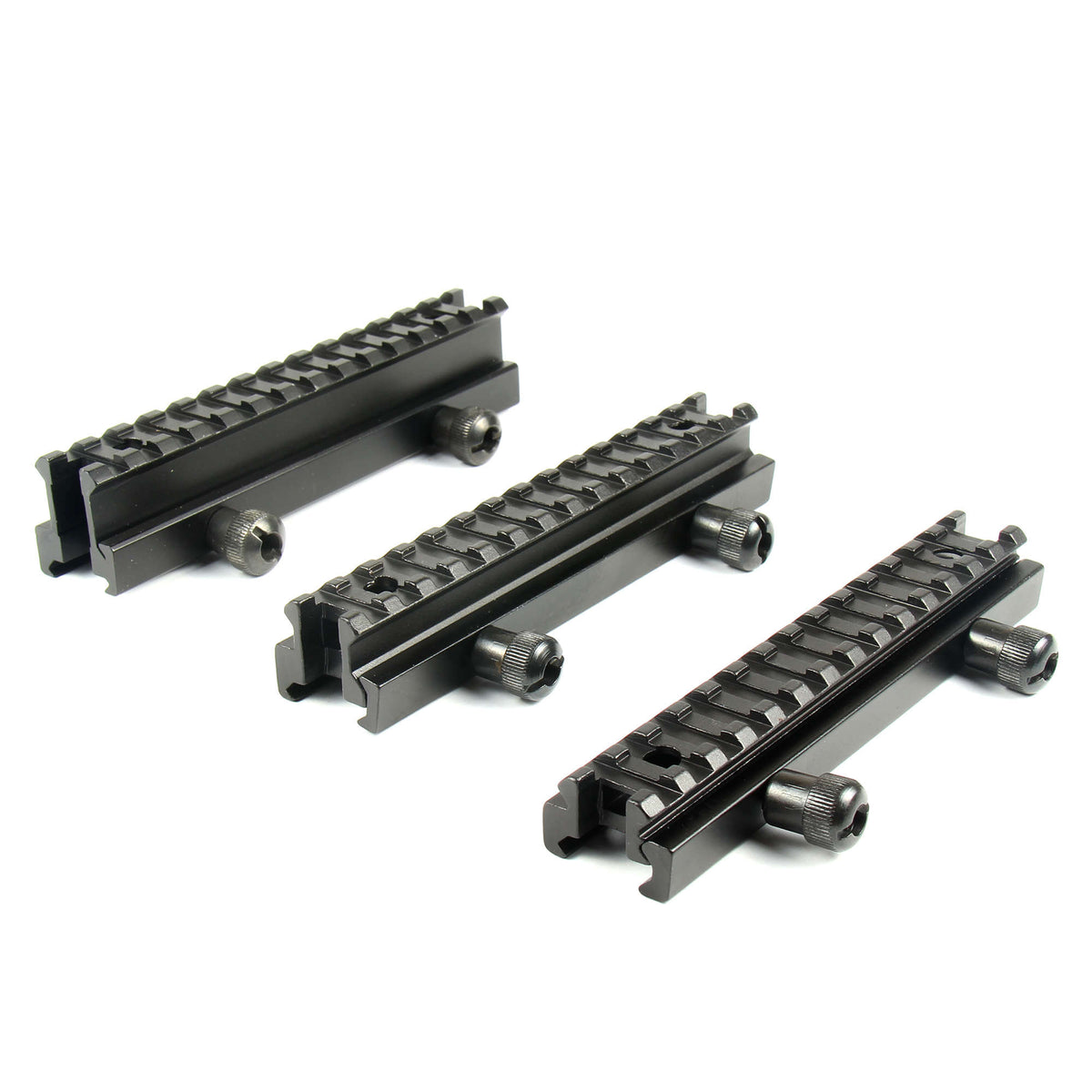 See-Thru Riser Base Picatinny Weaver Rail Scope Mount 14 Slots – TACFUN