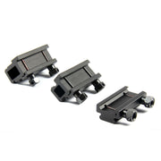 Quick Release 14 Slot Double Dual See Through Riser Picatinny Rail Mou ...